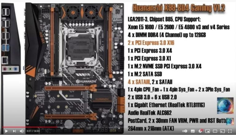 Huananzhi X99 BD4, una revisión de la AD4 | Placas Chinas